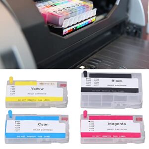 Walfront 4Pcs Ink Cartridge for Ink Cartridge Replacement Printer Ink Cartridge Officejet Pro 251dw 276dw 8100 8600 8610 8620 8630 8640 8650 Printers