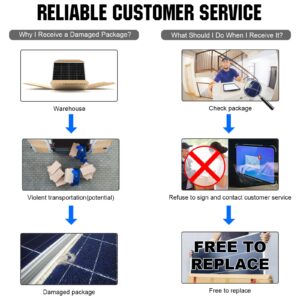 ECO-WORTHY 160Watt to 280Watt Expandable 12 Volt RV Solar Panel Extend and Retract Solar Array,with Solar Panel mounting Brackets for Battery Charging on Van, Motorhome and Trailer