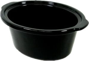 crock pot liner black for slow cooker hamilton beach oval 6-quart models 33264