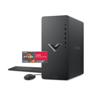 hp victus gaming desktop, amd ryzen 7-5700g processor, radeon rx 6600xt 8gb graphics(outperforms rtx 3060), 32gb ram, 2tb pcie ssd, wi-fi 6, hdmi, 3x displayport, win11, black