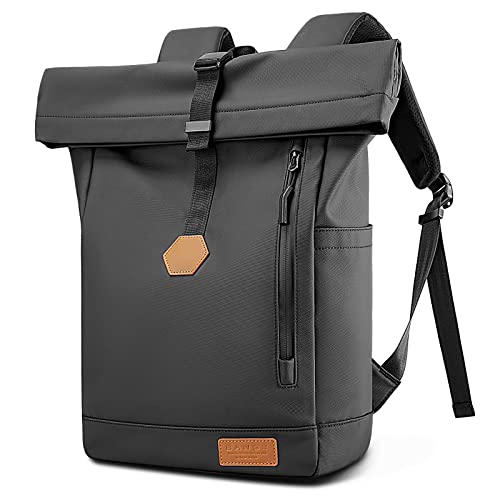 BANGE Men's Fashion Backpack, Causal Backpacks Fits for 15.6Inch Laptop, Water Resistant Rucksack with Magnetic Snap, for Men and Women