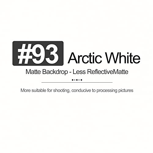 Emart Matte Seamless Photography Background Paper, White Photo Backdrop Paper | 53" x16' | Arctic White | for Photoshoot Backdrop, Food, Product Photography, Portrait, Compatible with Backdrop Stand