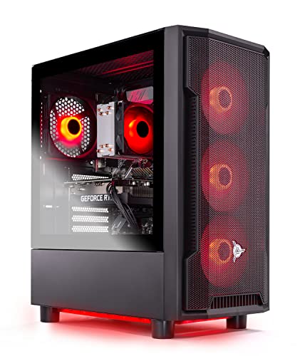 Skytech Gaming SkyTech Shadow 3.0 Gaming Computer PC Desktop - Ryzen 5 3600 6-Core 3.6GHz, RTX 3060 Ti 8GB, 1TB SSD, 16GB DDR4 3000, RGB Fans, AC WiFi, Windows 11 Home 64-bit, Black