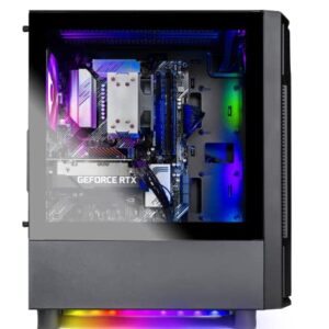 Skytech Gaming SkyTech Shadow 3.0 Gaming Computer PC Desktop - Ryzen 5 3600 6-Core 3.6GHz, RTX 3060 Ti 8GB, 1TB SSD, 16GB DDR4 3000, RGB Fans, AC WiFi, Windows 11 Home 64-bit, Black