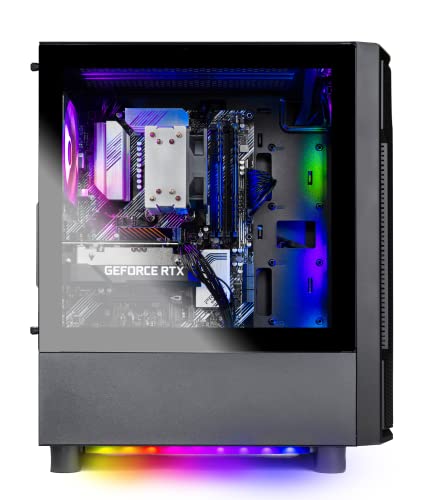 Skytech Gaming SkyTech Shadow 3.0 Gaming Computer PC Desktop - Ryzen 5 3600 6-Core 3.6GHz, RTX 3060 Ti 8GB, 1TB SSD, 16GB DDR4 3000, RGB Fans, AC WiFi, Windows 11 Home 64-bit, Black