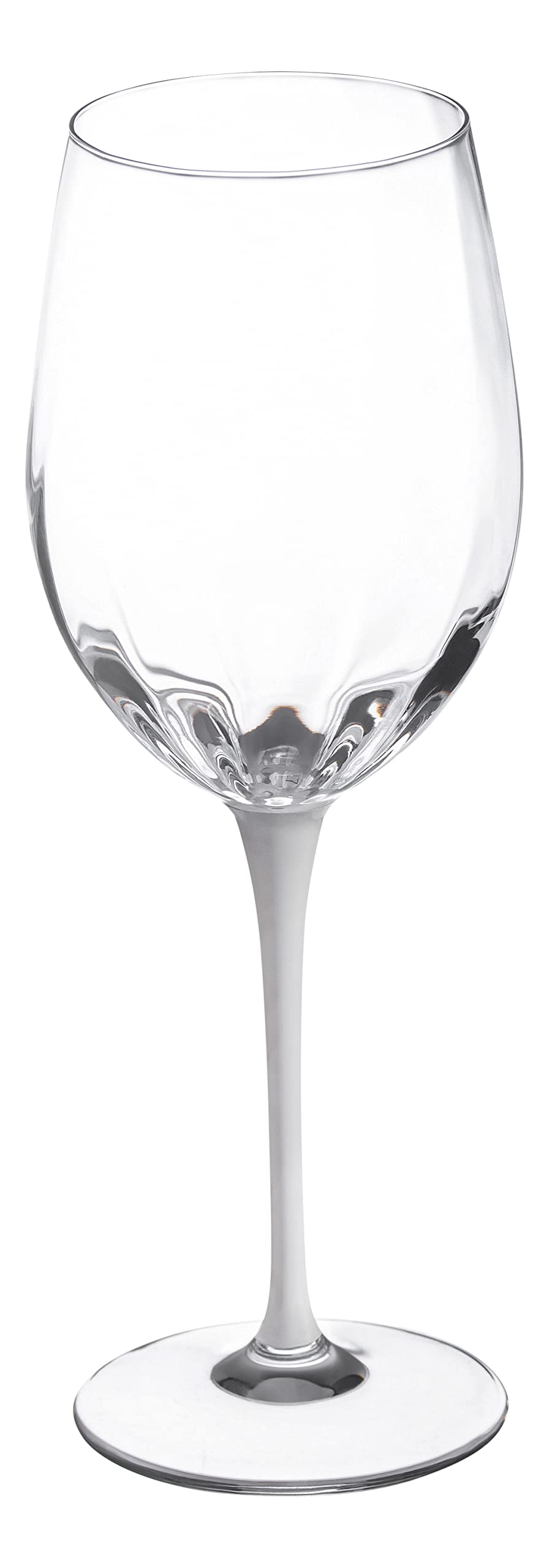 Barski Goblet - Red Wine Glass - Crystal Glass - Water Glass - White Stem - Stemmed Glasses - Set of 6 Goblets - 18 oz Made in Europe