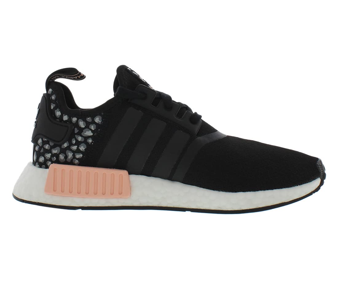 adidas Originals NMD R1 Womens Shoes Size 9.5, Color: Black/White/Grapefruit