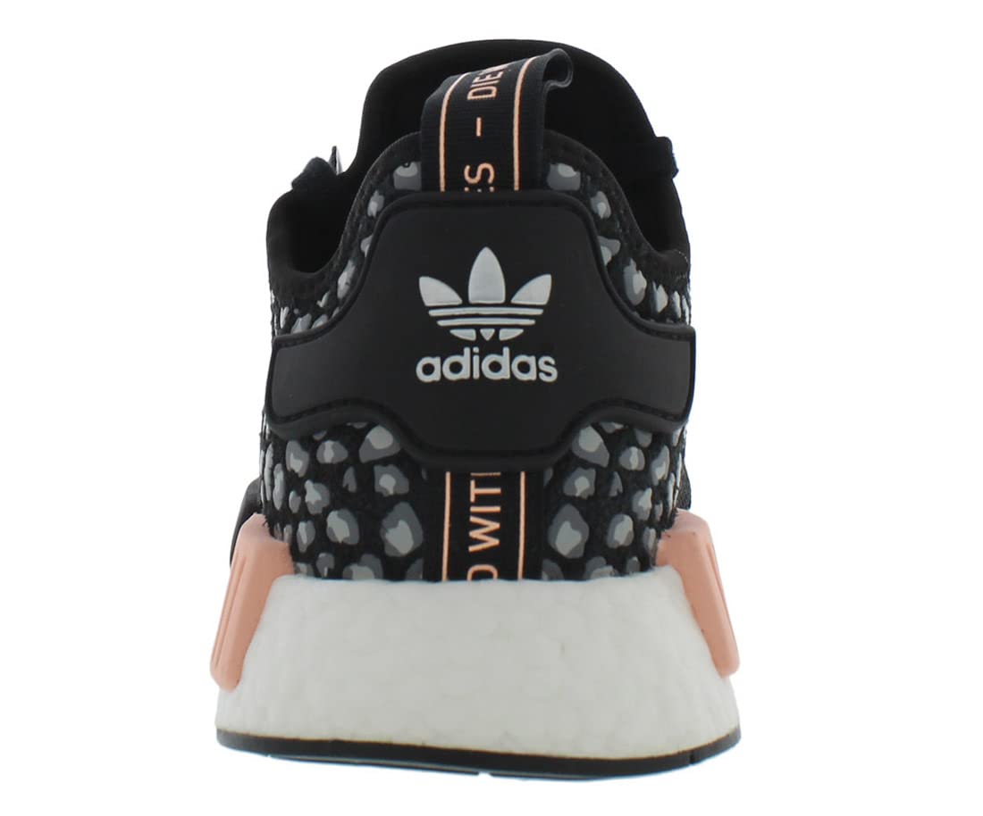 adidas Originals NMD R1 Womens Shoes Size 9.5, Color: Black/White/Grapefruit