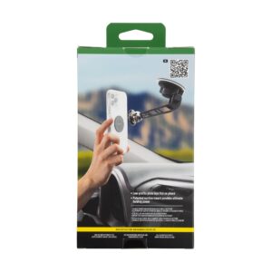 Nite Ize Steelie Orbiter Windshield Mount Kit - Low Profile Car Windshield Mount for Smartphones - Portable Windshield Mount for Phones - Compatible with Apple MagSafe iPhones and Accessories