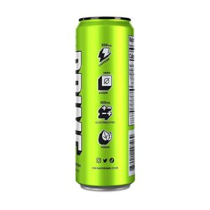 PRIME Energy LEMON LIME | Zero Sugar Energy Drink | Preworkout Energy | 200mg Caffeine with 355mg of Electrolytes and Coconut Water for Hydration| Vegan | Gluten Free |12 Fluid Ounce | 12 Pack