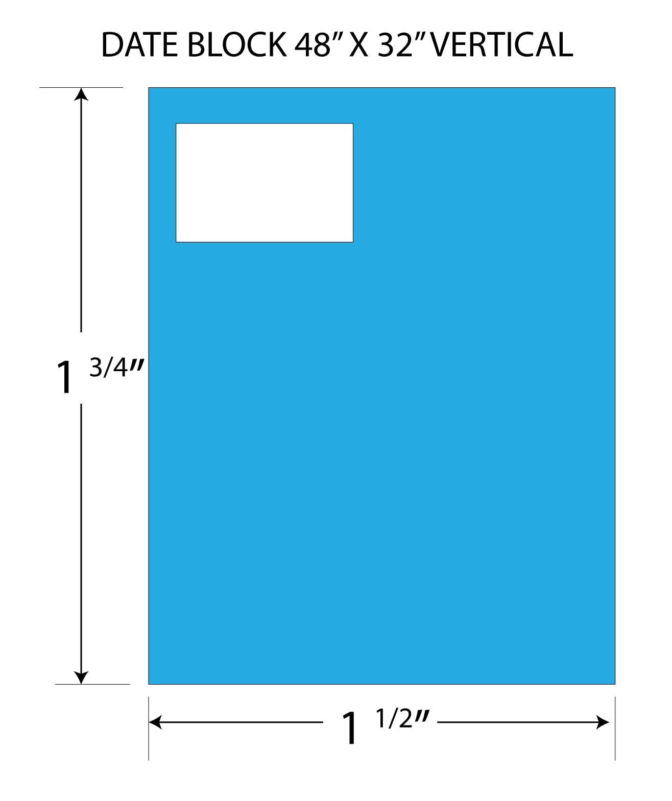 2024 Horizontal Sky Blue Wet & Dry-Erasable Wall Calendar 36 tall x 56 wide with next year planning area