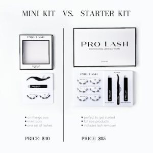 Pro Lash Starter Kit | Professionally Styled Lashes at Home | Easy Application Professional Quality | Waterproof | Lasts up to 10 Days with ProLock Adhesive System | 3 Sets of Lashes (Classic)