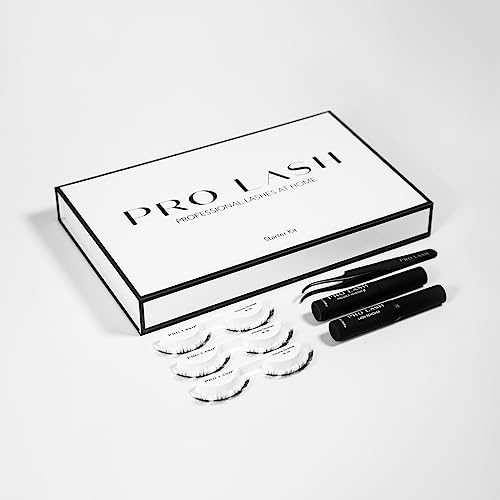 Pro Lash Starter Kit | Professionally Styled Lashes at Home | Easy Application Professional Quality | Waterproof | Lasts up to 10 Days with ProLock Adhesive System | 3 Sets of Lashes (Classic)