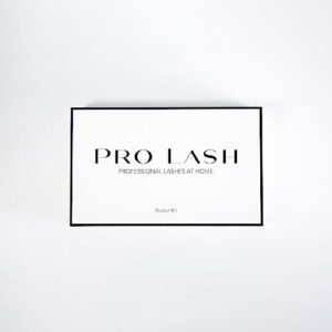 pro lash starter kit | professionally styled - soft and comfortable lash extension with 3 set of lashes, tweezers, pro lock adhesive, and remover - lasts up to 10 days (mega volume)