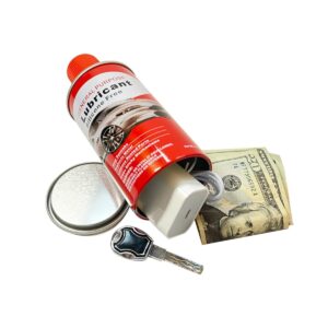 Lubricant Diversion Safe Stash Can with Food Grade Smell Proof Bag with Hidden Compartment for Keys, Cash and Valuables