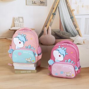 LESNIC Preschool Backpack for Boys & Girls, 37 * 30 * 12cm Backpack Kindergarten Age 3-8 Dinosaur Backpack, School Bag with Front Zip Pocket and Side Pockets