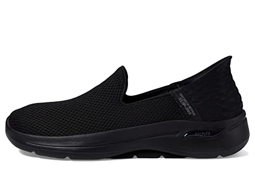 Skechers Go Walk Arch Fit Summer Views Hands Free Slip-Ins Black 11 D - Wide