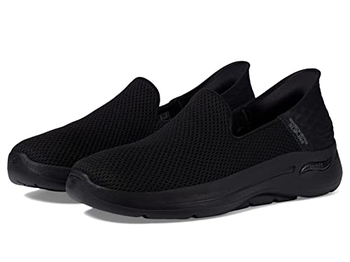 Skechers Go Walk Arch Fit Summer Views Hands Free Slip-Ins Black 11 D - Wide