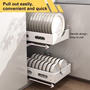 DINVES Pull Out Drawers for Kitchen Cabinets, Slide Out Metal Drawer Shelf, Pull Out Cabinet Organizer, Under Sink Organizers in Kitchen, Pantry, Bathroom