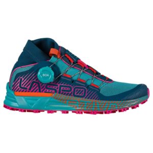 la sportiva cyklon mountain running shoe - women's storm blue/cherry tomato 39.5