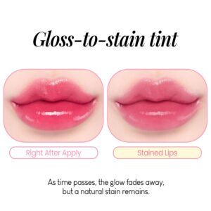 LOVB LOVB Pudding Glow Korean Lip Tint | Long-Lasting Lip Gloss Tint for Glowy | Moisturizing, Non-Sticky Glossy Lip Stain 0.14 Oz (03 CANDY BERRY)