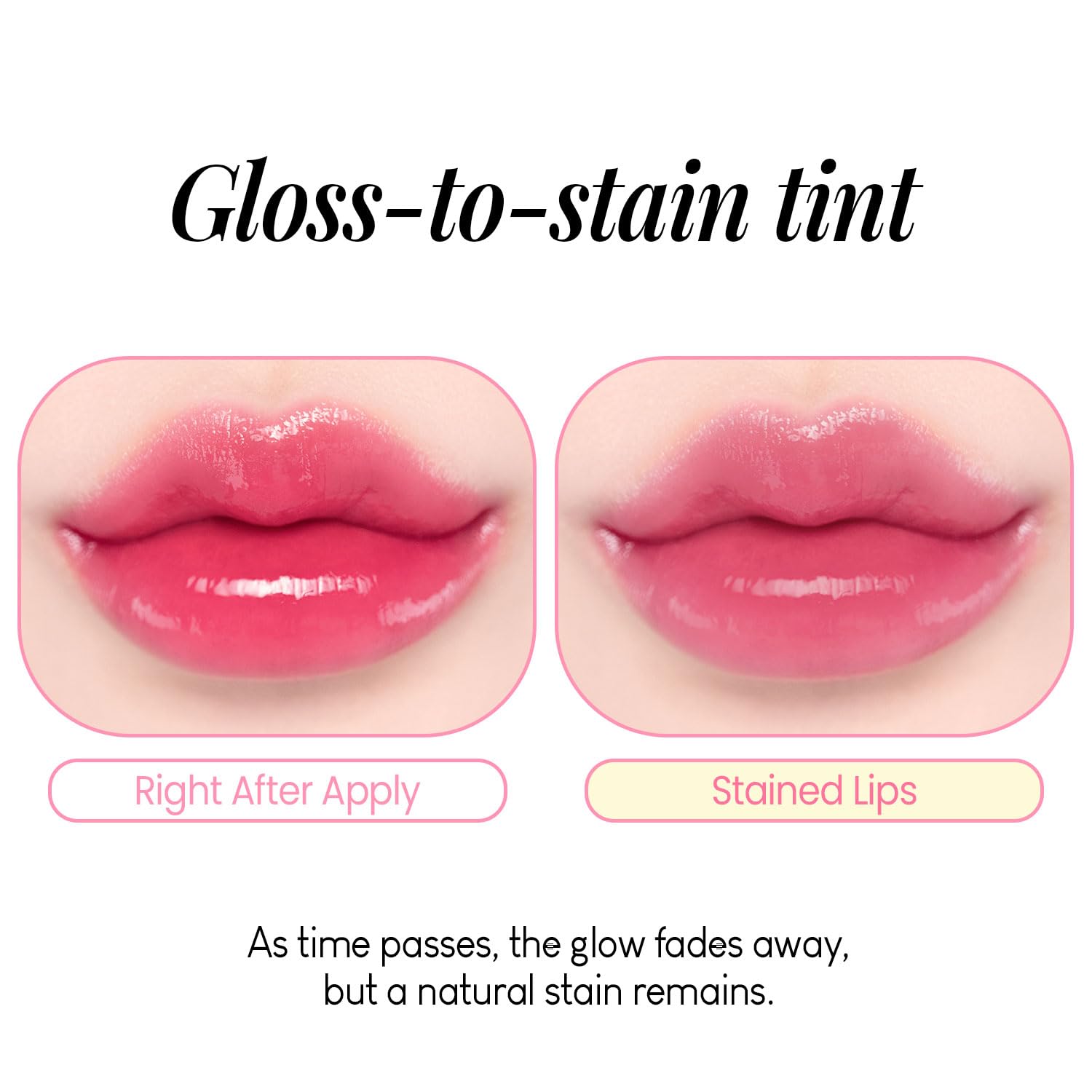 LOVB LOVB Pudding Glow Korean Lip Tint | Long-Lasting Lip Gloss Tint for Glowy | Moisturizing, Non-Sticky Glossy Lip Stain 0.14 Oz (03 CANDY BERRY)