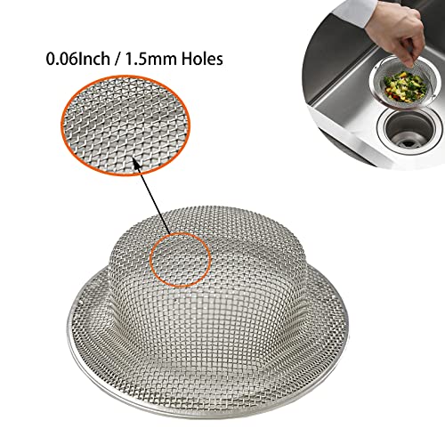 YouOKLight Kitchen Sink Strainer, Sink Drain Strainer, Kitchen Sink Stopper, Sink Strainer, Kitchen Sink Strainer Stainless Steel, 4.4" Diameter with Handle for Home, Kitchen, Bathroom. 2 pcs