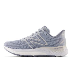 new balance women's w880g13 running shoe, light arctic grey/arctic grey/light silver metallic, 8.5 wide