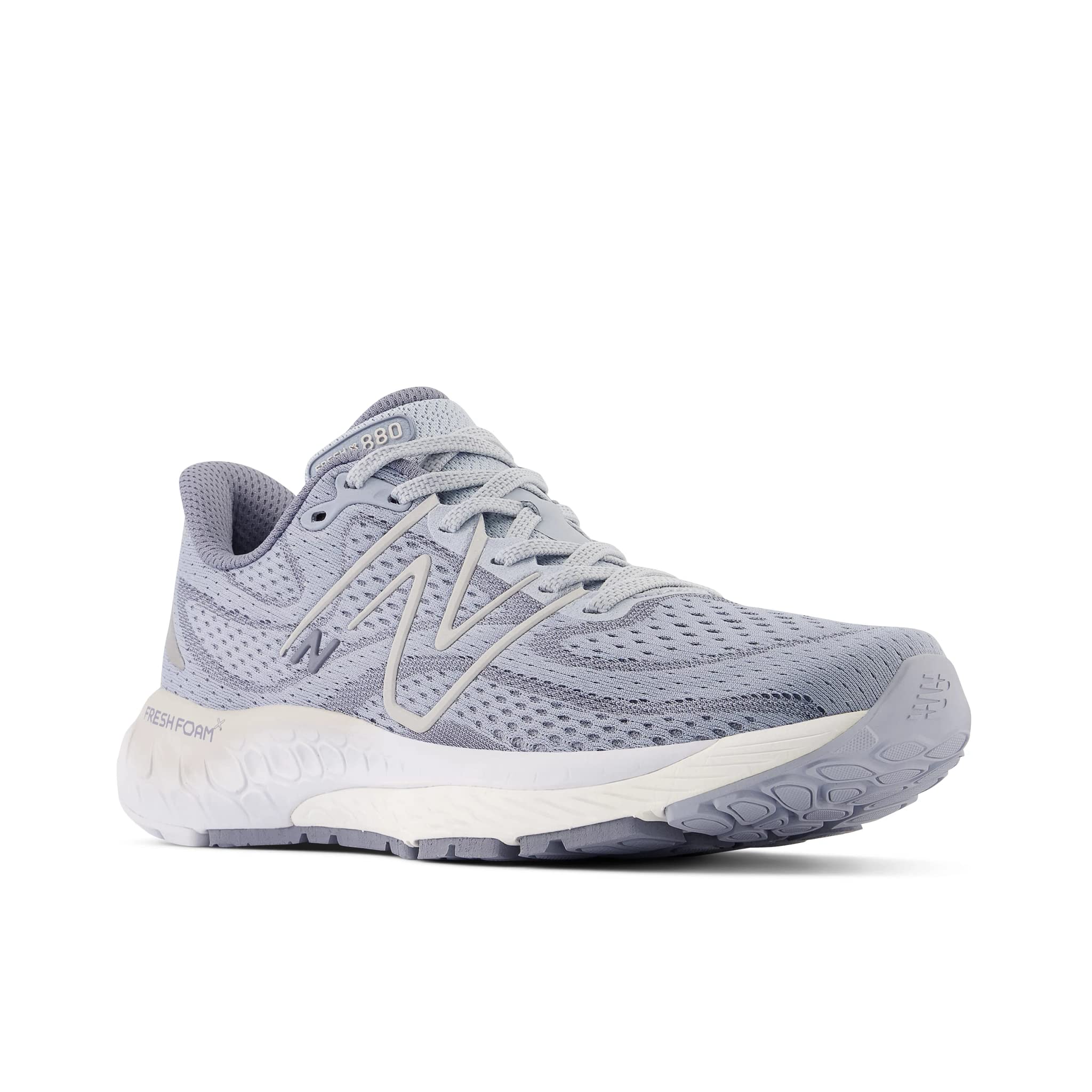 New Balance Women's W880G13 Running Shoe, Light Arctic Grey/Arctic Grey/Light Silver Metallic, 8.5 Wide