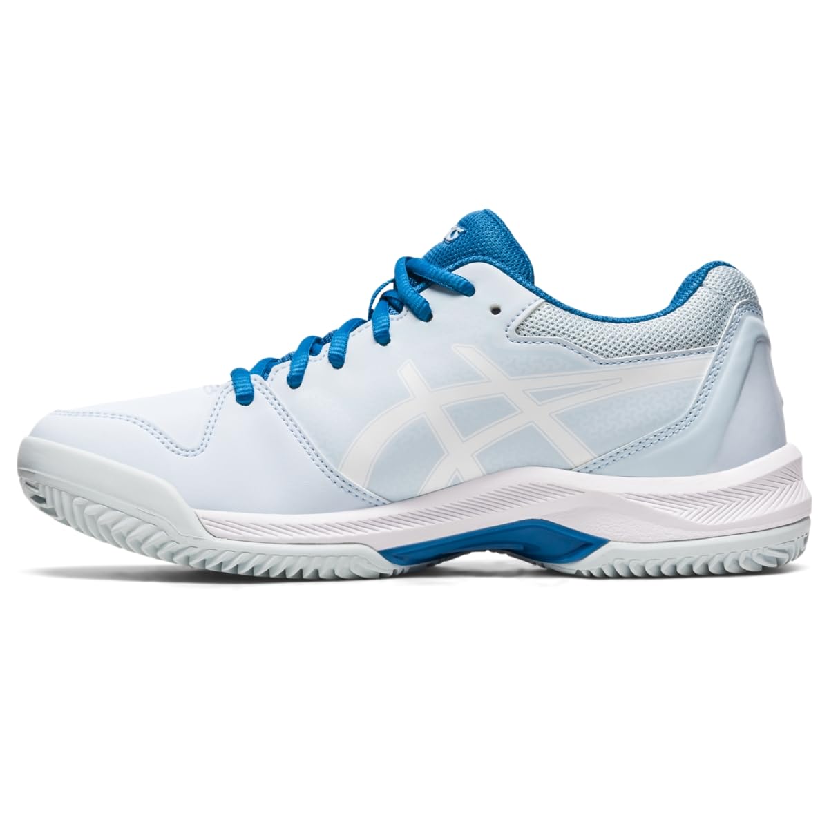 ASICS Women's Gel-Dedicate 7 Clay Tennis Shoes, 8, Sky/White