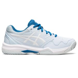 ASICS Women's Gel-Dedicate 7 Clay Tennis Shoes, 8, Sky/White