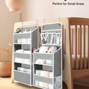 Yecaye 6-Shelf Detachable Over The Door Organizer - Heavy-Duty 44lb Capacity Bathroom Closet Organizers and Storage - Versatile Toy Storage Organizer for Baby Essentials Stuffed Animal Storage