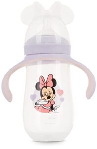 disney sippy cups for toddlers, learner sippy cups for kids with pacifier, bpa-free trainer cup with handles, leak-proof minnie mouse and mickey mouse sippy cups, perfect unisex gift for children