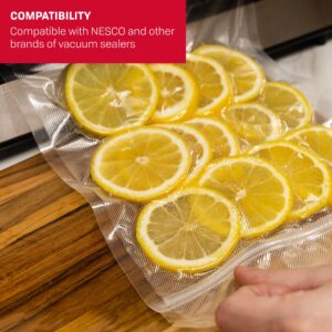 Nesco Vacuum Sealer Quart Zipper Bags - 50 count