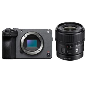 sony fx30 super 35 cinema line camera with e 15mm f/1.4 g lens