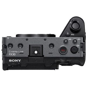 Sony FX30 Super 35 Cinema Line Camera with E 15mm f/1.4 G Lens