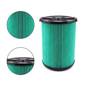 2 Pack VF6000 Filter for Ridgid 5-20 Gallon Wet Dry Vacuums, 5-Layer Pleated Fit for Husky 6-9 Gallon Vacs, WD5500 WD0671 WD6425 WD7000 WD1280 WD1851 WD1680 WD1956 RV2400A 1400RV RV2600B