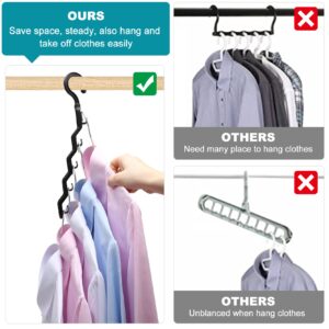 Closet Organizers and Storage,Upgraded Organization and Storage Clothes Hanger,12 Pack College Dorm Room Essentials,Sturdy Closet Organizer Home Essentials Space Saving Hangers for Thick Clothe