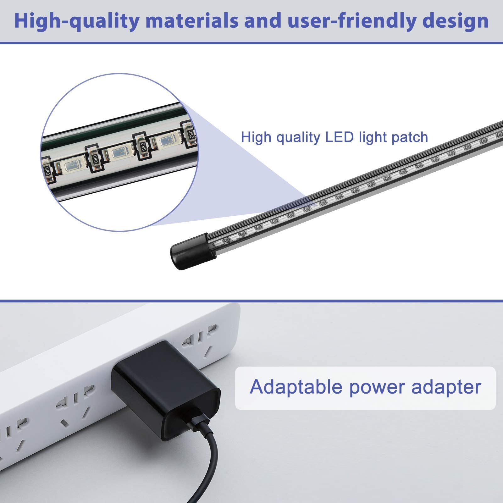 JSYBOY Grow Lights for Indoor Plants LED Grow Light for Seed Starting with Red Blue Spectrum, 3/9/12H Timer, 10 Dimmable Levels & 3 Switch Modes, Adjustable Gooseneck Suitable for Various Plant