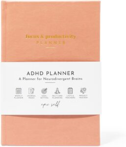 adhd planner for adults: focus and productivity planner - a planner for neurodivergent brains - organization, goal-setting, and time management - gift for men and women with adhd