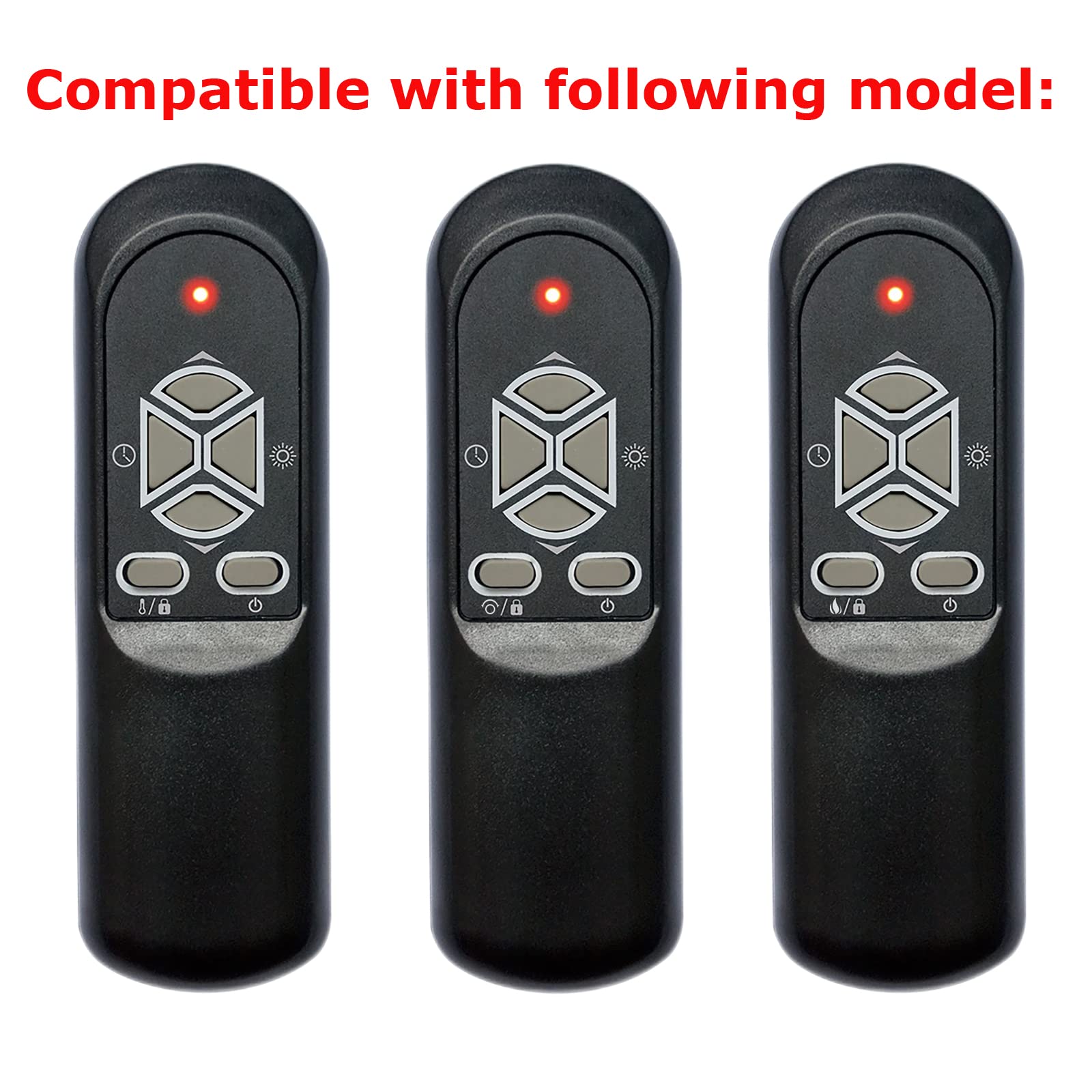 Replacement Remote Control for Warm Living Deluxe Home Infrared Stove Heater Fireplace