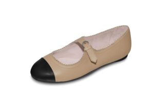 bloch women's cassiopeia ballet flat, capuccino, 9.5