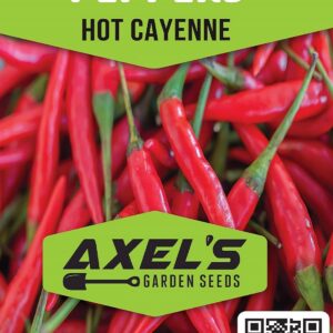 Cayenne Pepper Seeds for Planting Outdoors | Non GMO Heirloom Seed Packets | Full Planting Instructions to Plant & Grow Vegetables in Home Garden | 100 Cayenne Pepper Seeds Per Packet, 1 Packet