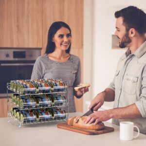 Innovatronic Stackable Can Rack Organizer, Chrome, Efficient and Versatile