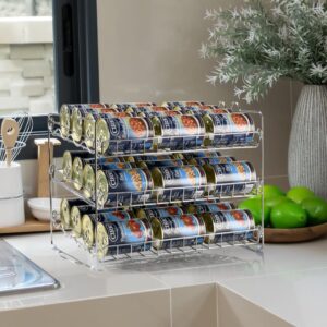 Innovatronic Stackable Can Rack Organizer, Chrome, Efficient and Versatile