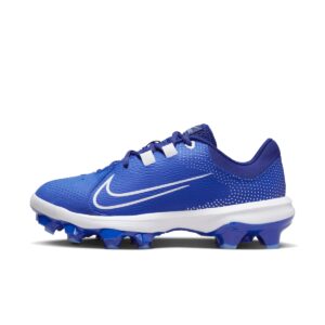 nike women's hyperdiamond 4 pro molded softball cleats royal | white size 7 medium