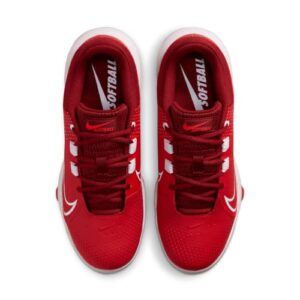 Nike Women's Hyperdiamond 4 Pro Molded Softball Cleats Red | White Size 8 Medium