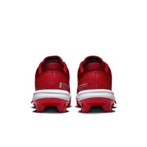 Nike Women's Hyperdiamond 4 Pro Molded Softball Cleats Red | White Size 8 Medium