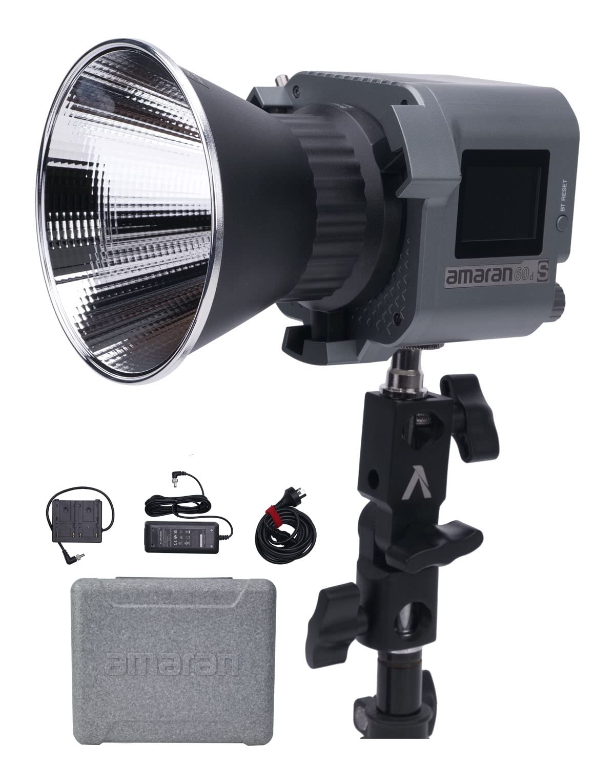 Aputure amaran 60dS Video Lighting,amaran 60d Studio Light,60W COB Daylight Bowens Mount Point-Source LED Video Light,App Control,Photography Lighting(amaran 60dS)