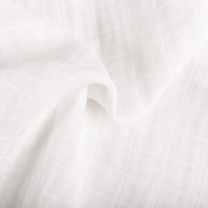 Babyletto 100% Organic Cotton Mini Crib Sheet, GOTS-Certified, Fitted 360°, Ultra-Soft and Breathable Muslin - Plain White